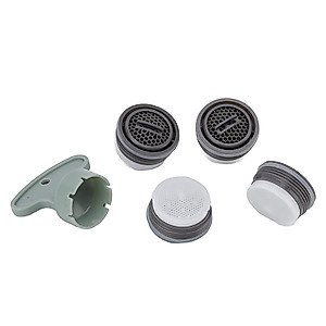 Garosa 5pcs M20 Faucet Cache Aerators with Spanner Kitchen Faucet Aerators Water Tap Aerators Water Saving Restrictor Set Replacement Part for Bathroom Kitchen Sink