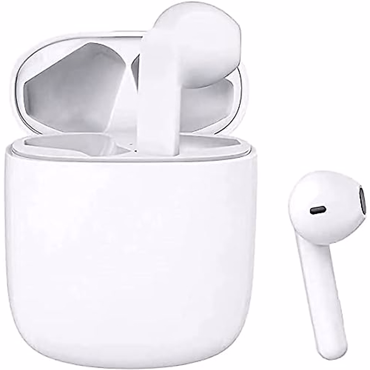 Tombow Mono Wireless Earbuds, Bluetooth 5.0 Earbuds Noise Cancelling Wireless Headphones 30H Cycle Playtime Hi-Fi CVC8.0,Bluetooth in-Ear Earphones with Build-in Mics Headsets, for iPhone Android