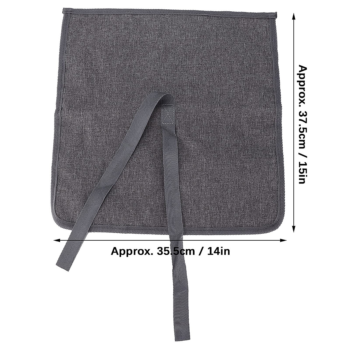 Knitting Needles Storage Bag, Portable Travel Crochet Hooks Organizer Rolling Knitting Needles Holder Case for Carrying Crochet Accessories(Gray)