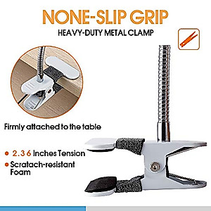 LED Magnifying Lamp with Clamp, 1.75X Magnifying Glass with Light for Desk, Sewing, Table & Easel Use Super Bright, Perfect for Reading, Hobbies, Task Crafts, Repair or Workbench, Cool White