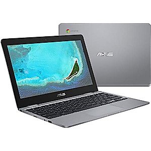 2021 ASUS 11.6 Light Thin Chromebook Student Laptop, Intel Celeron N3350 Up to 2.4GHz, 4GB RAM, 96GB Storage Space (32 GB eMMC + 64GB Micro SD), Webcam, Chrome OS, Space Gray