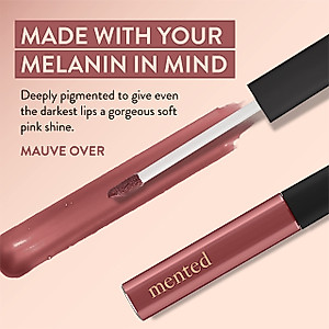 Mented Cosmetics Lip Gloss for Women Tinted Lip Balm Stain, Long Lasting Buildable Moisturizing Lipgloss Lipstick Topper, Made in USA, Cruelty Free Vegan Makeup, Mauve Over