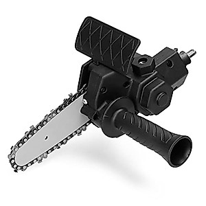 Weytoll 4 Inch Electric Drill Modified To Electric Chainsaw Drill Attachment, Drill Chainsaw Attachment Practical Modification Tool Set Woodworking Chainsaw for Drill