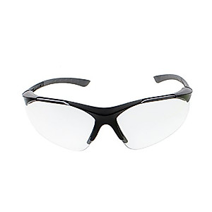 Delta Plus - WELRX500C15 RX-500C 1.5 Diopter Full Lens Magnifier Safety Glasses, Black Frame /Clear Lens