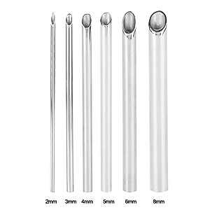 Stainless Steel Piercing Receiver Needle Receiving Tube Body Jewelry Holding Piercing Tool (8mm)