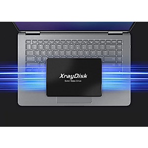 Xraydisk Sata3 1TB 3D NAND TLC 2.5 Inch SATA III Internal Solid State Drive SSD (Read Speed up to 540 MB/s) Compatible with Laptop & PC Desktop (1TB, Black)