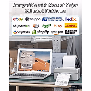 Phomemo Label Printer- Thermal Shipping Printer 4x6 Label Printer for Shopify, FedEx, Ebay, Etsy, Barcode, Mailing, Adress Labels, Postage, PM-246 Pro