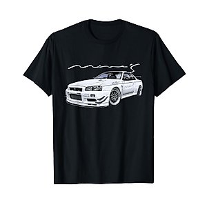 JDM CAR R34 V-SPEC II RB26 Skyline Mine’s V-Spec N1 T-Shirt