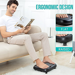 Snailax Shiatsu Foot Massager with Heat- Washable Cover Kneading Foot & Back Massager, Heated Foot Warmer, Electric Feet Massager Machine for Plantar Fasciitis,Foot Relief