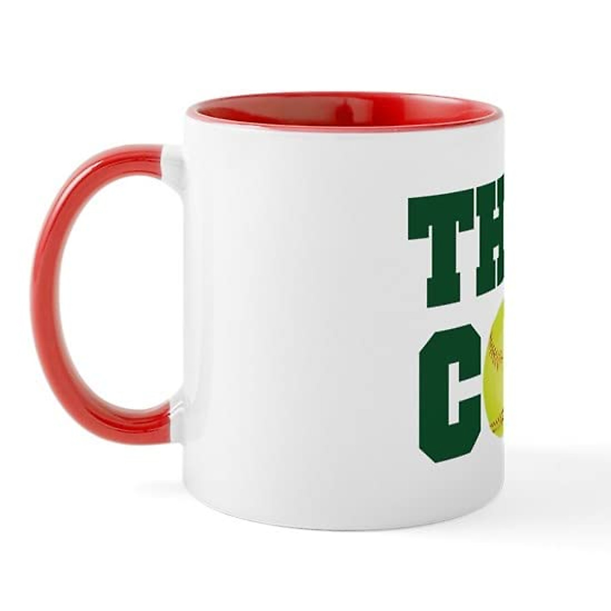 CafePress Thanks Softball Coach Mug Ceramic Coffee Mug, Tea Cup 11 oz