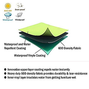 F&J Outdoors Waterproof Grill Cover, 52x24x48 inches UV Resistant Anti-Fading Heavy Duty Fabric BBQ Barbecue Covers Fit 2-4 Burner Gas Grills, Black