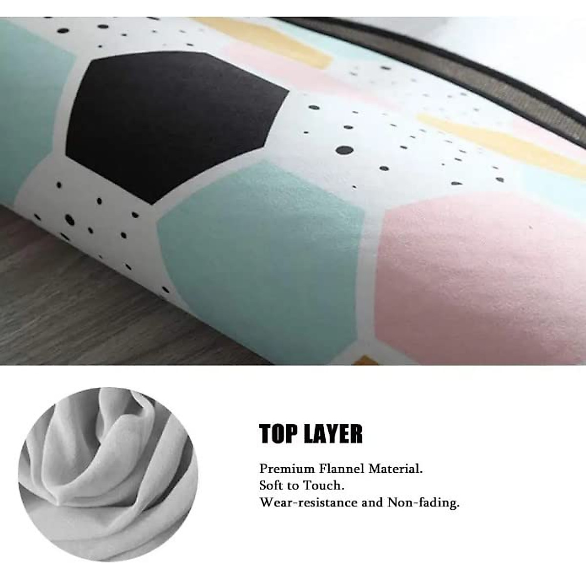 Wine Style Round Area Rug Floor Kitchen Carpet, Glasses of Red and White Wine Served with Grapes French Gourmet Tasting Decorative, Washable Indoor Doormat Pad Home Decor