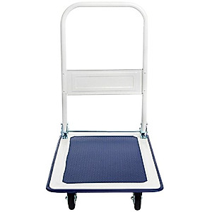 Goplus Folding Platform Cart 330LBS Rolling Flatbed Cart Hand Platform Truck Push Dolly for Loading