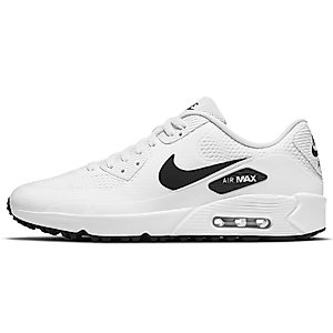 Nike Men's Air Max 90 G Spikeless Golf Shoes, White/Black, 12