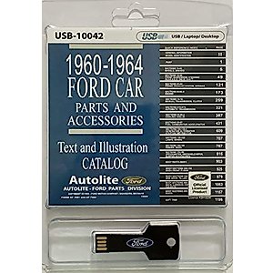 1960-1964 Ford Car Parts and Accessory Catalog (USB)