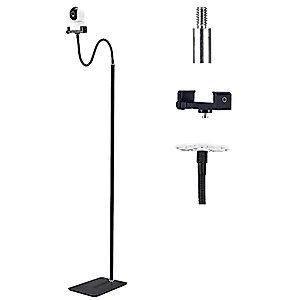 JTACHIONG Floor Holder Stand Mount with Clamp for Surveillance Camera, Height Adjustable 31.5-68.8",Compatible with Baby Camera Monitor /Security Camera