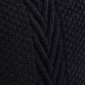 MANDIOO Cotton Knitted Decorative Lumbar Throw Pillow Covers Soft Cozy Outdoor Cushion Cases Luxury Modern Pillowcases for Couch Sofa Bed 12x20 Inches Black