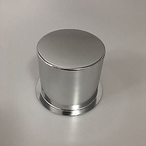 Yuanhe Aluminum Jumbo Cup Holder - 1 Pack Silver Poker Table Cup Holder Insert for Casino Game Table Sofa Boats Pontoon Marine Bench Desk RV Cars & Trucks