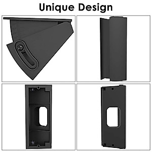 CAVN Angle Mount (30 to 55 Degree) Compatible with Video Doorbell Wired/Pro, Angle Mount Replacement Adapter Adjustment Mounting Plate Bracket Wedge Corner Kit with Screwdriver and Screws
