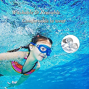 Ear Plugs for Sleeping, Noise Canceling earplugs, Reusable Flexible Silicone, 3 Colors Waterproof Noise Reduction Ear Plugs for Swimming, Concerts, Airplanes(BlackPinkBlue)