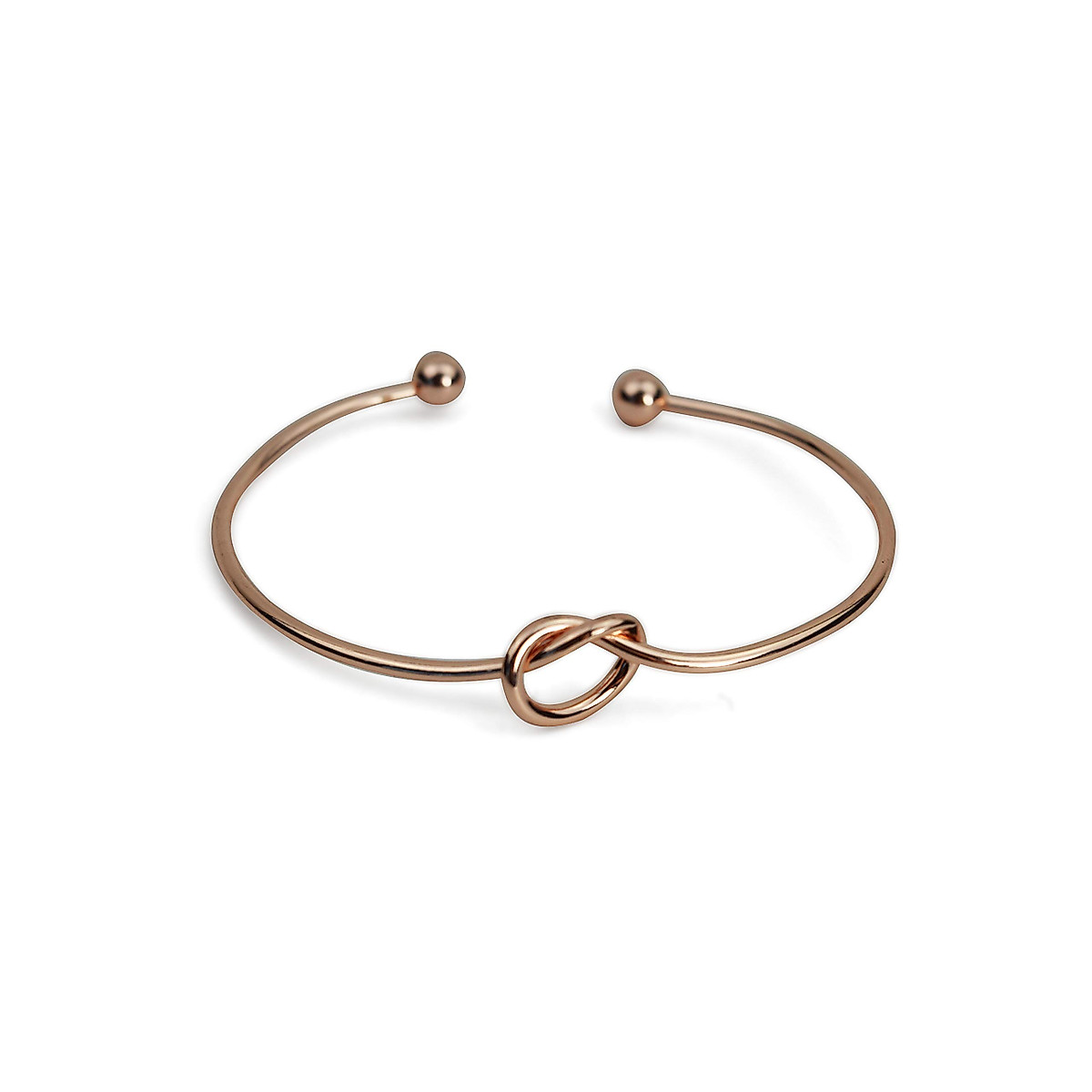 7 Rose Gold Bridesmaid Gift Bracelets Kit. "I Can't Tie The Knot Without You" Bridesmaid Cards & Gift Box. The Tie Knot Cuff or Heart Bracelet Gifts Is a perfect Proposal Idea & Bridal Party Gifts.