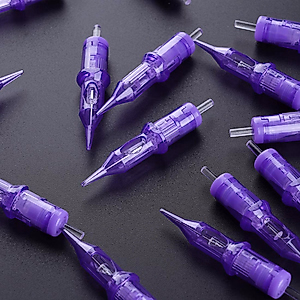 Mast Tattoo Gun Kit Flip Wireless Tattoo Machine 7 Strokes Length Tattoo Kit 2 Batteries Power Supply 20 Pro Tattoo Needles Cartridges Purple Color