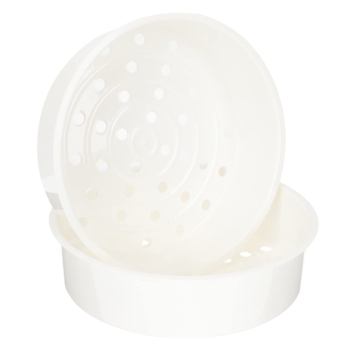 Zerodeko 4 pcs rice cooker steamer food steamer steam basket steamer insert basket steaming rack stand sticky rice steamer basket buns steamer basket veggie steamer liner pp filter white