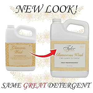 Tyler Glamorous Wash High Maintenance Fine Laundry Detergent with Stain Remover Pen and Dryer Sachets - Liquid Detergent Designed for Clothing - Hand & Machine - 32oz (High Maintenance)
