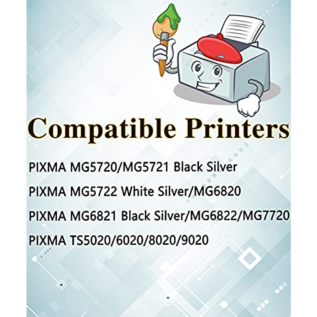 Compatible (4-Pack, Large Black) PGI 270XL PGI-270XL Ink Cartridge Used with Canon PIXMA MG6820 MG6821 MG5720 MG5721 MG5722 MG7720 TS5020 TS6020 TS8020 TS9020 Printer, Sold by MuchMore