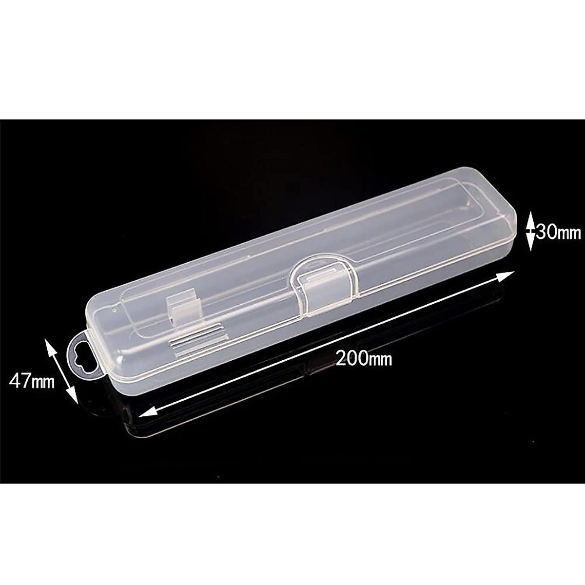 UUYYEO 2 Pcs Travel Portable Toothbrush Storage Case Plastic Dust-Proof Toothbrush Container Toothpaste Box Holder