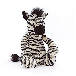Jellycat Bashful Zebra Stuffed Animal, 12” | Safari Plush Toy | Classic Children's Gift