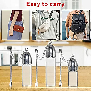 3-Piece Set Portable Storage Bottle, Transparent Glass Bottle, Portable Seasoning Bottle/Spice Bottle, Transparent Color