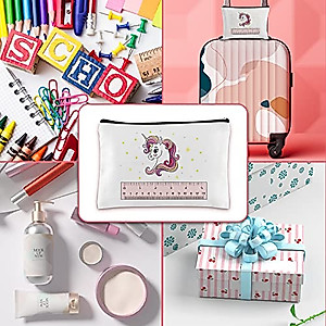 Unicorn Pencil Bags with Zipper Makeup Bag Travel Cosmetic Bag Unicorn Pencil Case Pencil Pouch for Girls Unicorn Lover for Birthday Christmas Graduation Thanksgiving Gifts
