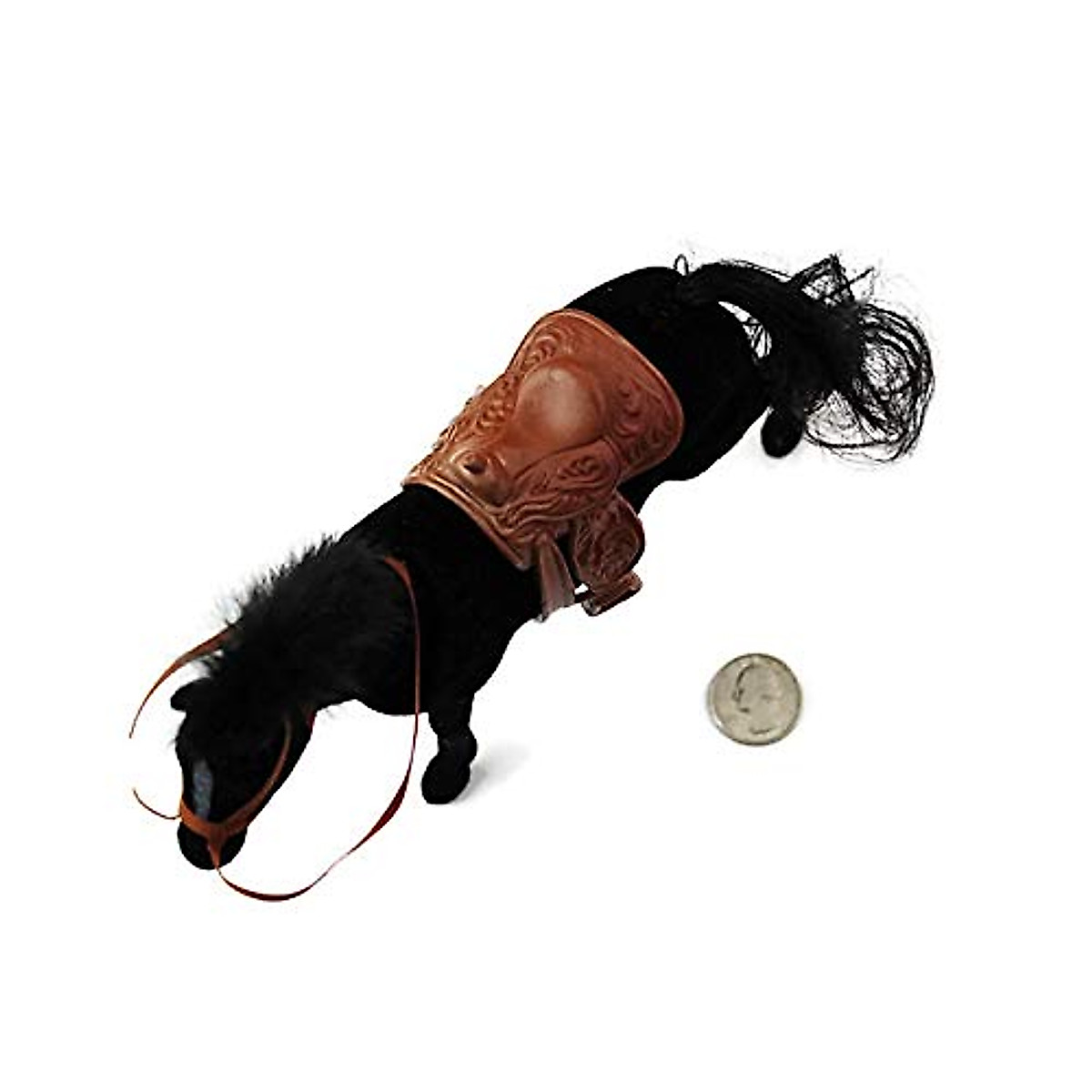 Batty Bargains Regal Bobblehead Horse with Auto Dashboard Adhesive (Black)