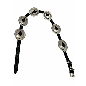 Funk Plus Hat Band Oval Concho Genuine Leather USA Made For Tophat Slash Hat Cowboy Steampunk Cosplay