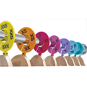 discount sizing Set of Colored Clothing Round Rack Size Dividers (XXS - 3XL) Various Quantities Available (16)