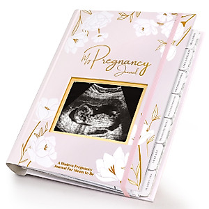 Pregnancy Journal, Pregnancy Announcements - 80 Pages Hard Cover Pregnancy Book For Mom To Be Gift - Pregnancy Gifts For New Moms - First Time Expecting Mom Gift - Baby Album And Memory Book (Blush)