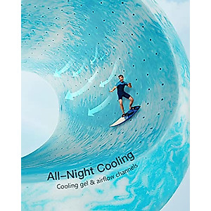 PERLECARE 3 Inch Queen Memory Foam Mattress Topper for Pressure Relief, Cooling Gel Infusion, CertiPUR-US Certified