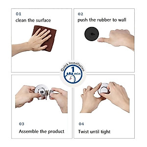 Suction Cup Hooks Razor Holder Powerful Vacuum Organizer for Towel, Razor, Coat, Bathrobe and Loofah 304 Stainless Steel Removable Hooks for Bathroom & Kitchen, Towel Hanger Storage (3 Hooks)