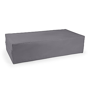 Covermates Rectangular Accent Table Cover - Patio Outdoor Furniture Cover, Water Resistant Outdoor Ottoman/Side Table Cover, Elite 300D Polyester, 60W x 36D x 25H, Charcoal