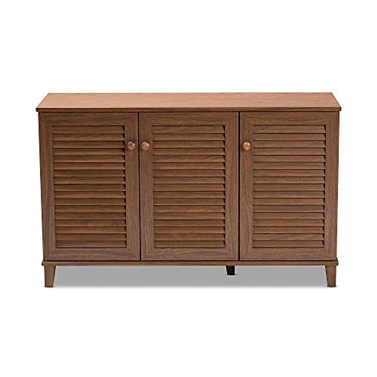 Baxton Studio Shoe Cabinets, One Size, Walnut