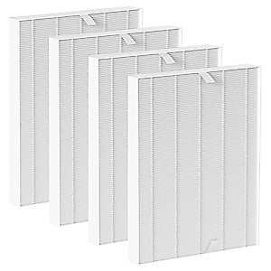 115115 True HEPA Replacement Filter A Compatible with Winix PlasmaWave 5300-2, C535, P300, 6300-2, 5300, 9000 Air Purifier, Compare to Part # 115115, 4 Pack HEPA Filter Only