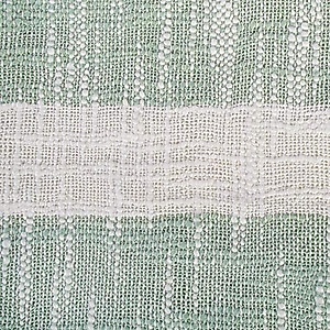 DII Mid-Century Modern Slub Stripe Woven Throw, Mint, 50x60