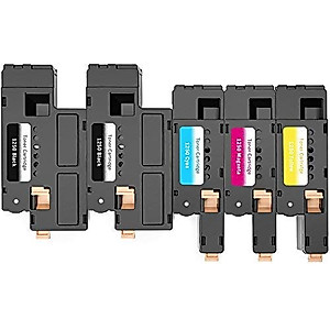 Limeink Compatible Toner Cartridge Replacement for Dell C1760nw Toner Cartridges 1250 for Dell Printer Cartridges C1765nfw for Dell C1765nf Toner Cartridges 1355cnw Toner for Dell c1760nw 5 Pack