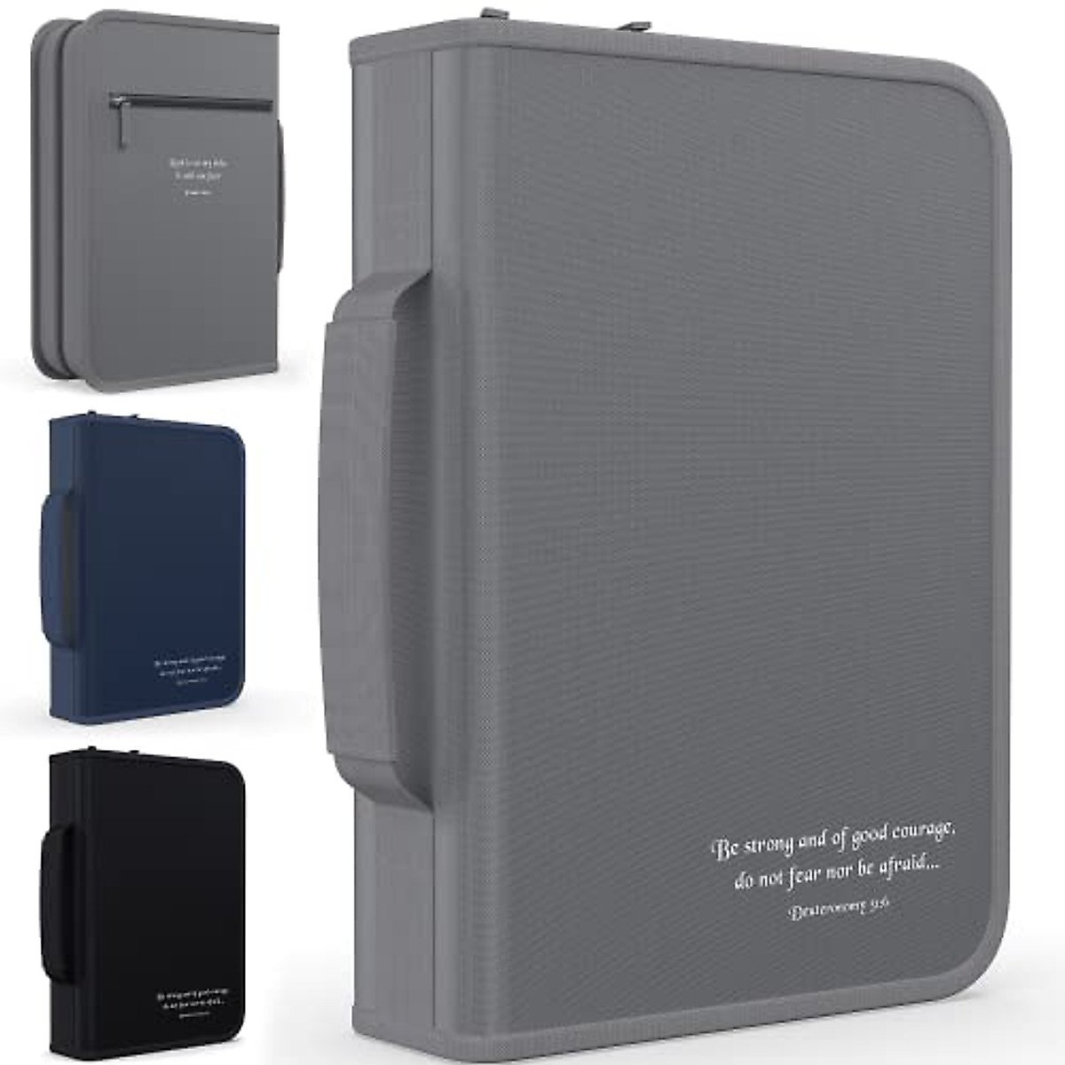 Set of 2 Bible Cover Cases for Men and Women Large & Medium Sizes by DEHITE