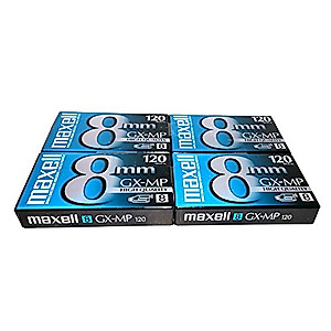 Maxell 8mm GX-MP 120 Video Camcorder tapes (4-pack)