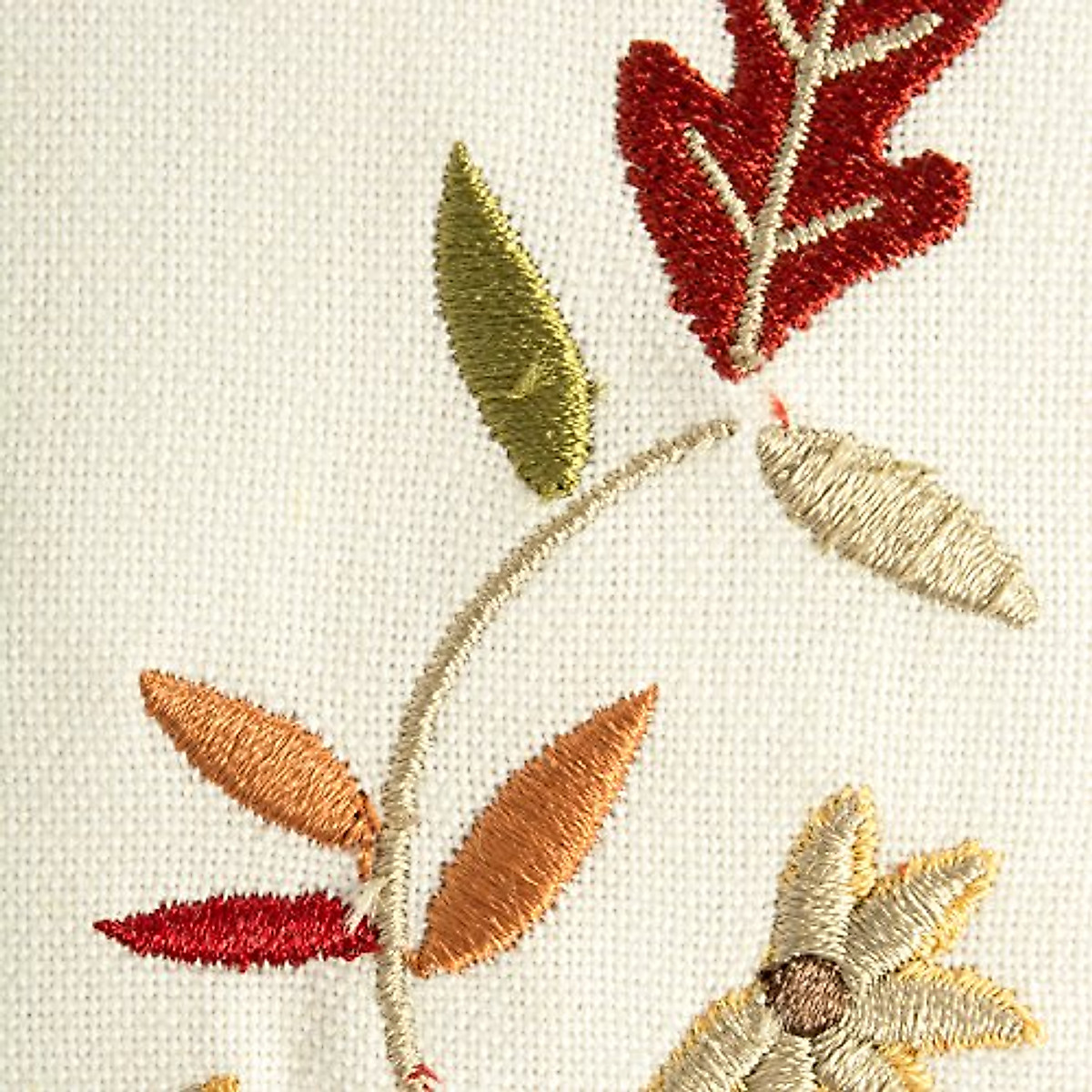 DII 100% Cotton Table Runner Fall Leaves with Corner Border 14x108,