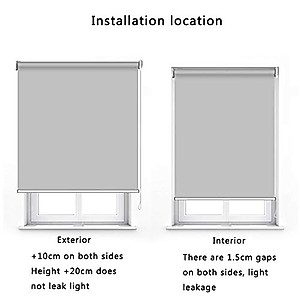 JIANFEI Roller Blinds, Hand Pull Automatic Lifting Curtain Kitchen Waterproof Oil Bathroom Privacy Protection Shade 2 Colours, Customizable (Color : Green, Size : 80cmx90cm)