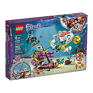 LEGO Friends Dolphins Rescue Mission 41378 Building Kit with Toy Submarine and Sea Creatures, Fun Sea Life Playset with Kacey and Stephanie Minifigures for Group Play (363 Pieces)