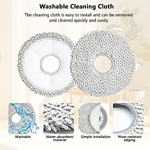 Yivy 27 Pack Replacement Accessories for ECOVACS DEEBOT T30S,T30S Combo Robot Vacuum,1 Main Brush 6 Side Brushes 4 Hepa Filters 6 Dust Bags 8 Mop Pads 2 Cleaning Brushes